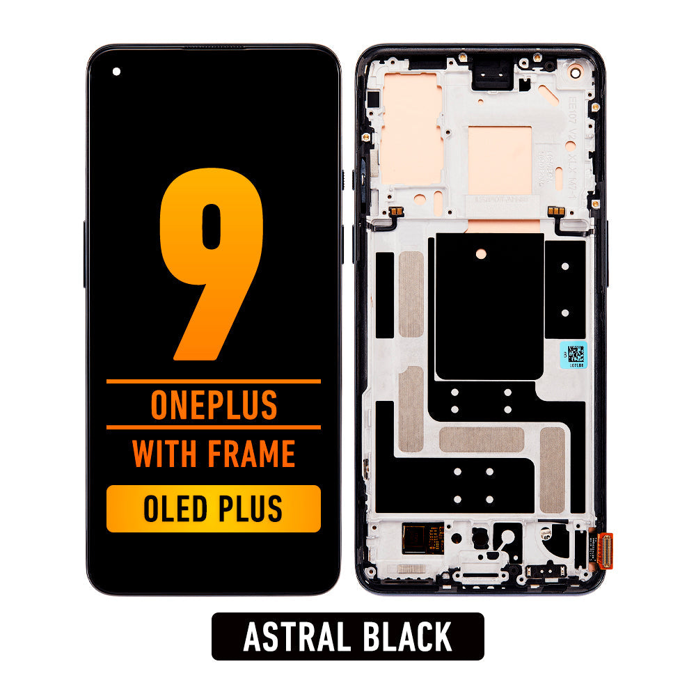 OnePlus 9 OLED Screen Assembly Replacement With Frame (US Version) (OL