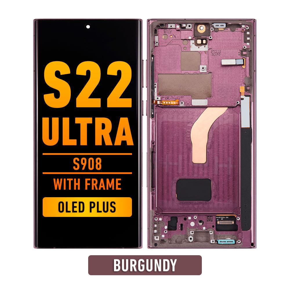 Samsung Galaxy S22 Ultra OLED Screen Assembly Replacement With Frame