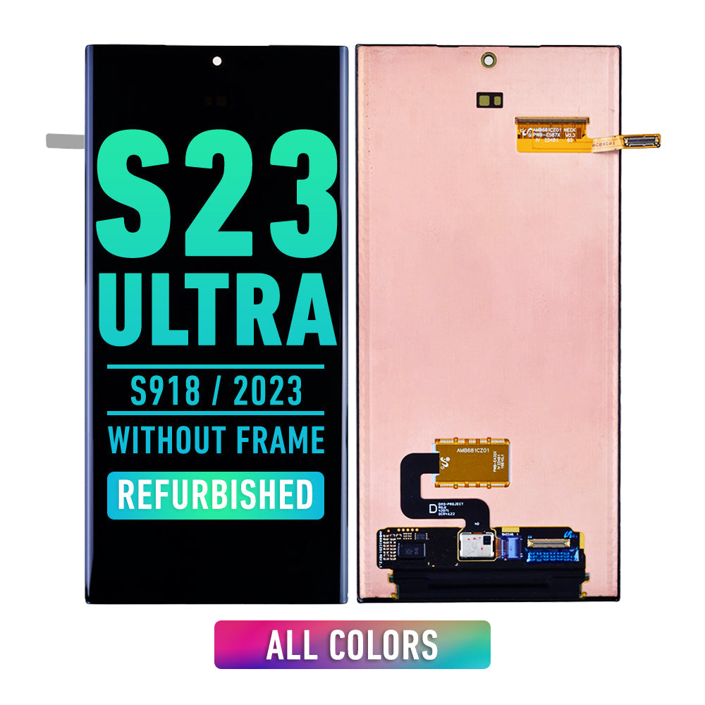 Samsung Galaxy S23 Ultra OLED Screen Assembly Replacement Without Fram