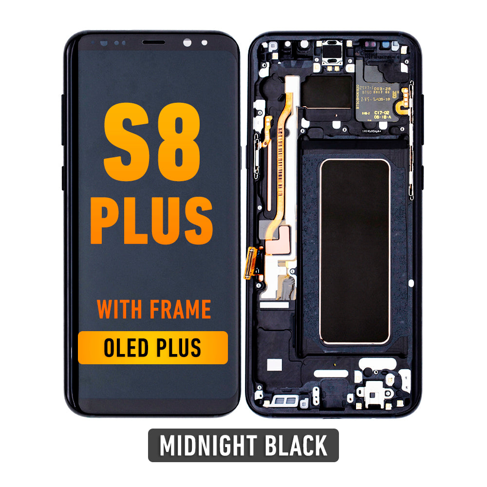 Samsung Galaxy S8 Plus LCD Screen Assembly Replacement With Frame (OLE